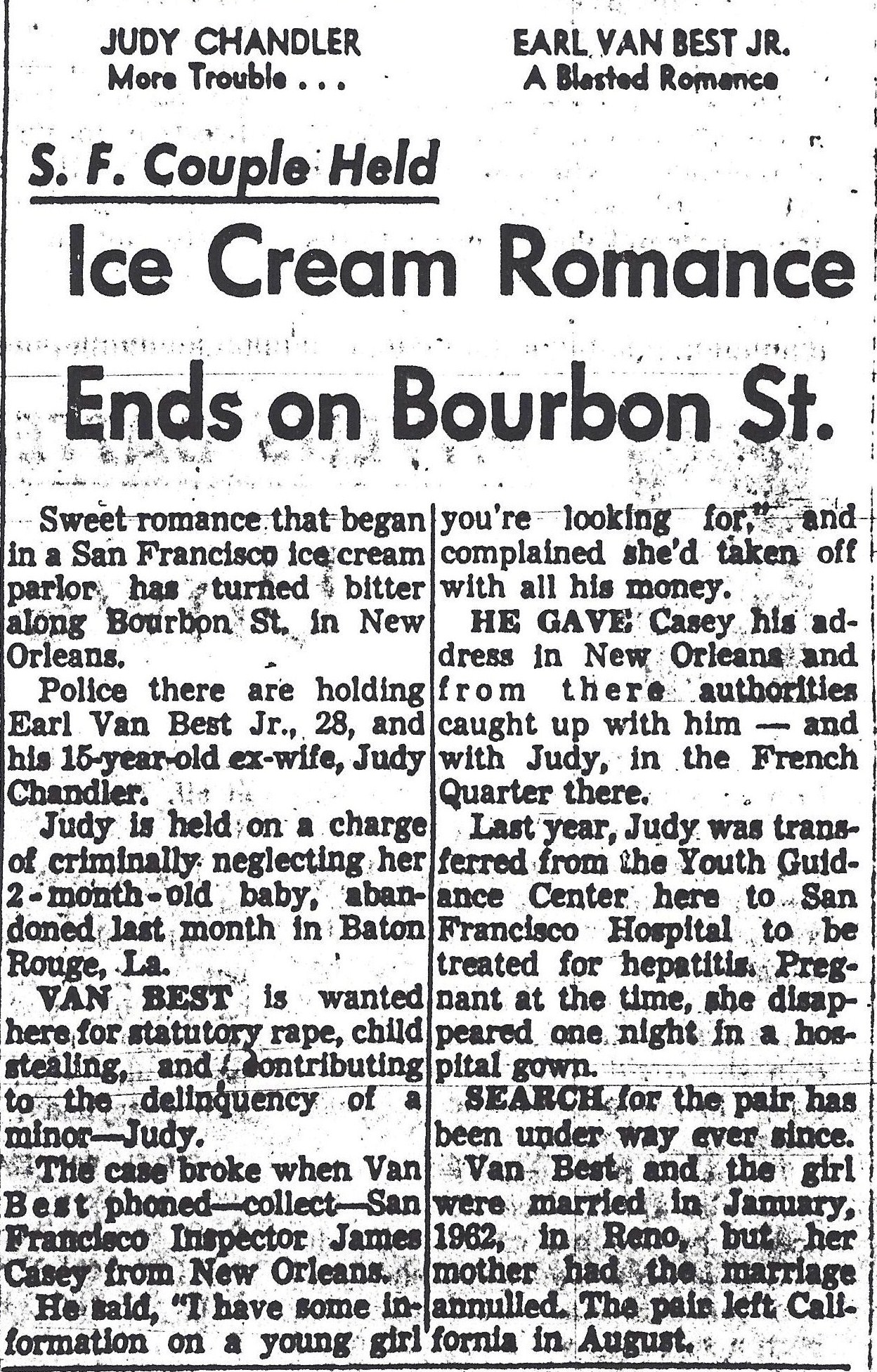 Was Gary Stewart's Father Earl Van Best Jr. Really the Zodiac Killer?