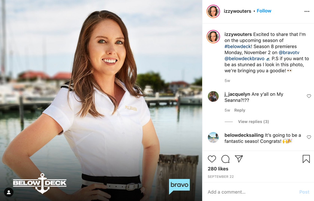Who is Isabelle “Izzy” Wouters From Below Deck?