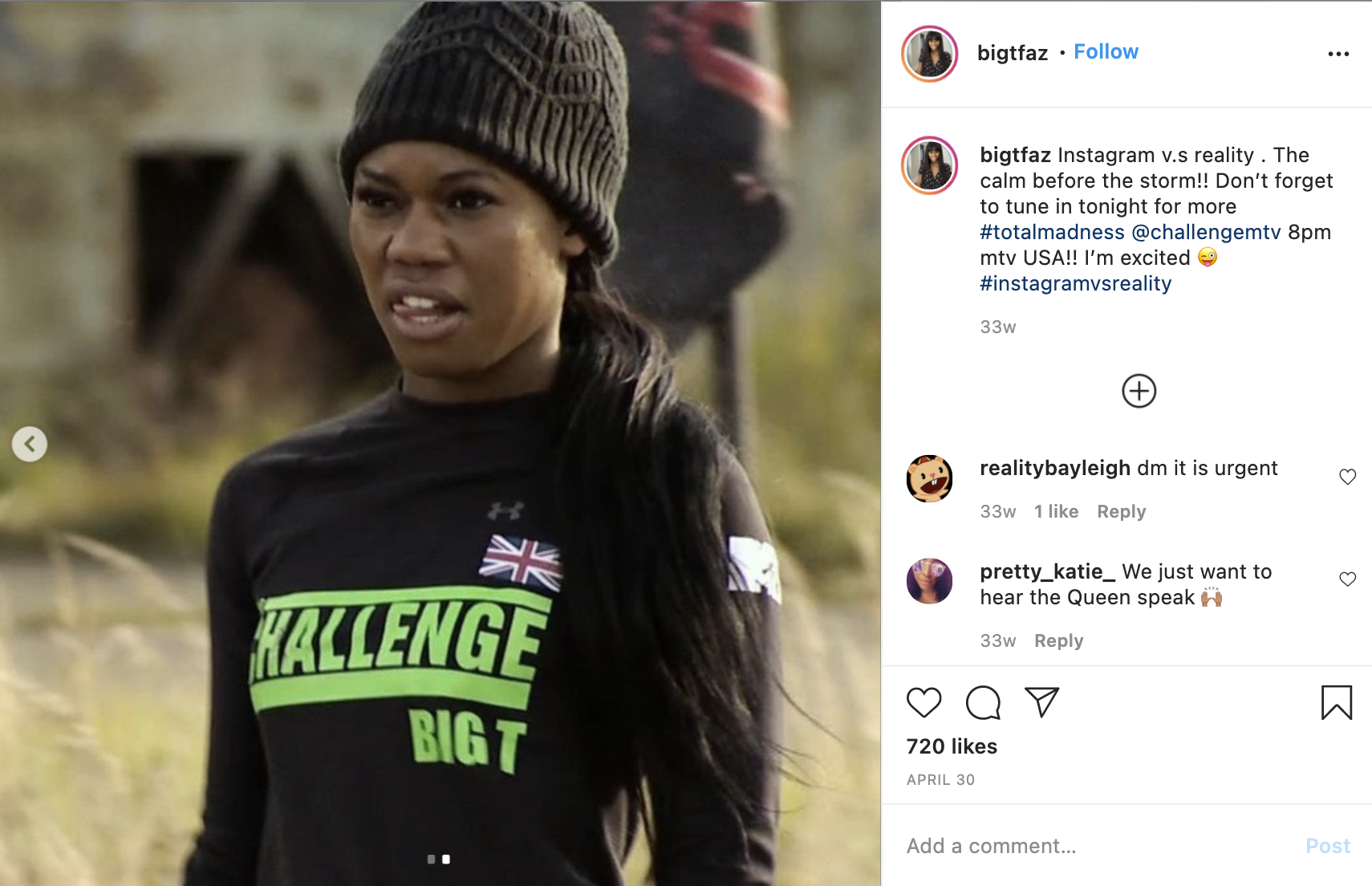 Tula Fazakerley "Big T", The Challenge: Age, Dating, Boyfriend, Family