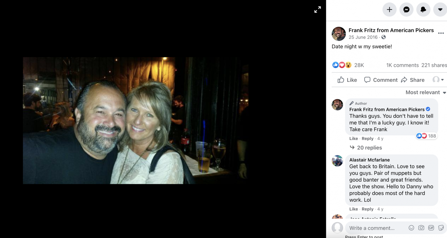 Is Frank Fritz Married? Who is American Pickers Star's Wife? Does He ...