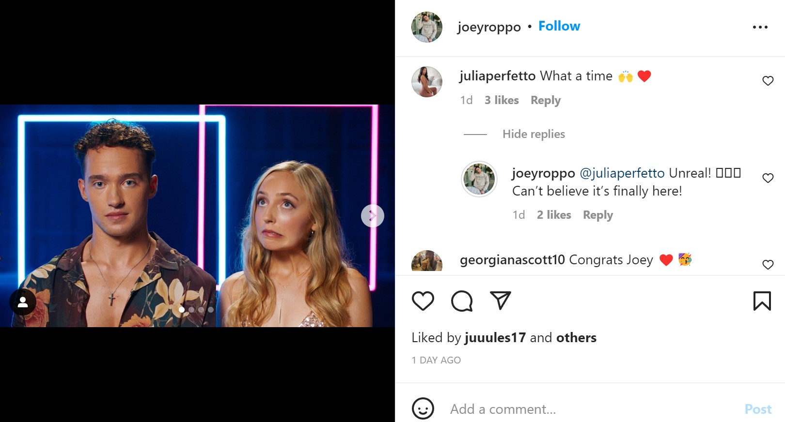 Julia Perfetto & Joey Roppo: Is the Dated & Related Duo Still on ...