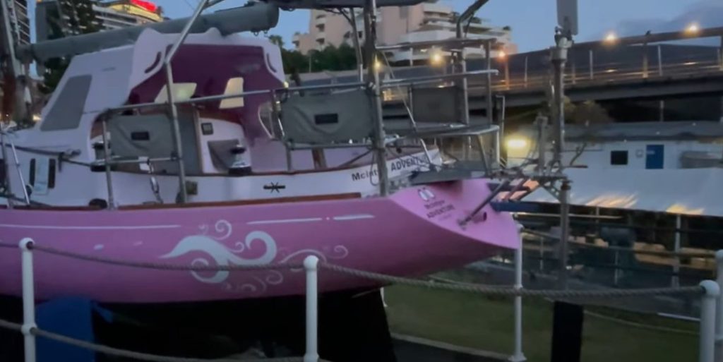 Where is Jess Watson's Boat Pink Lady Today?