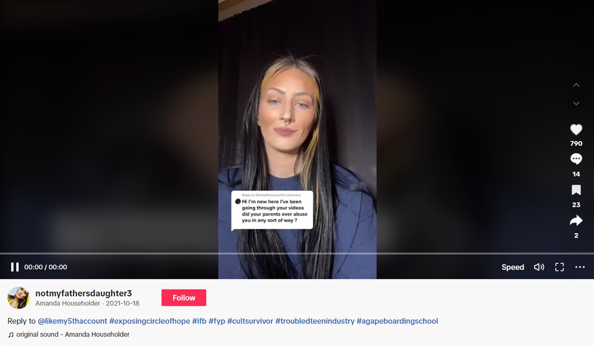 Amanda Householder: IFB Survivor Exposed Circle of Hope