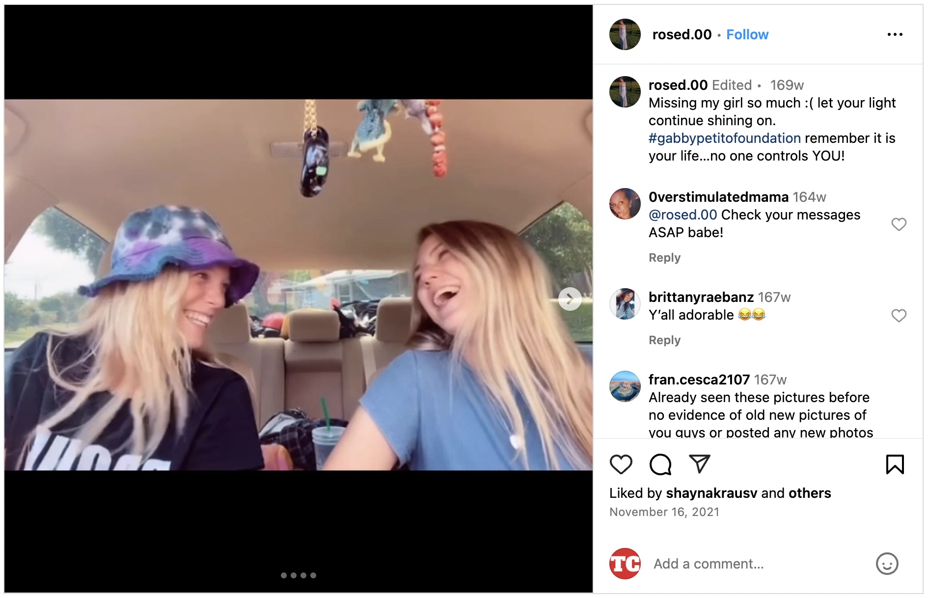 Rose Davis: Where is Gabby Petito’s Friend Today?